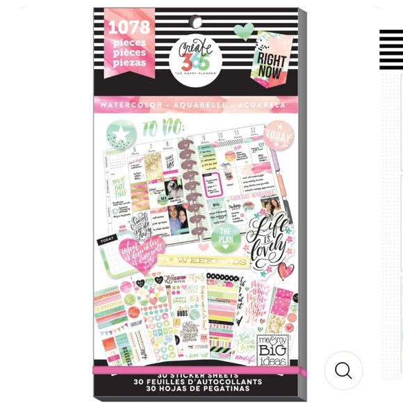 The Happy Planner | Office | 3 For 25 The Happly Panner Watercolor ...
